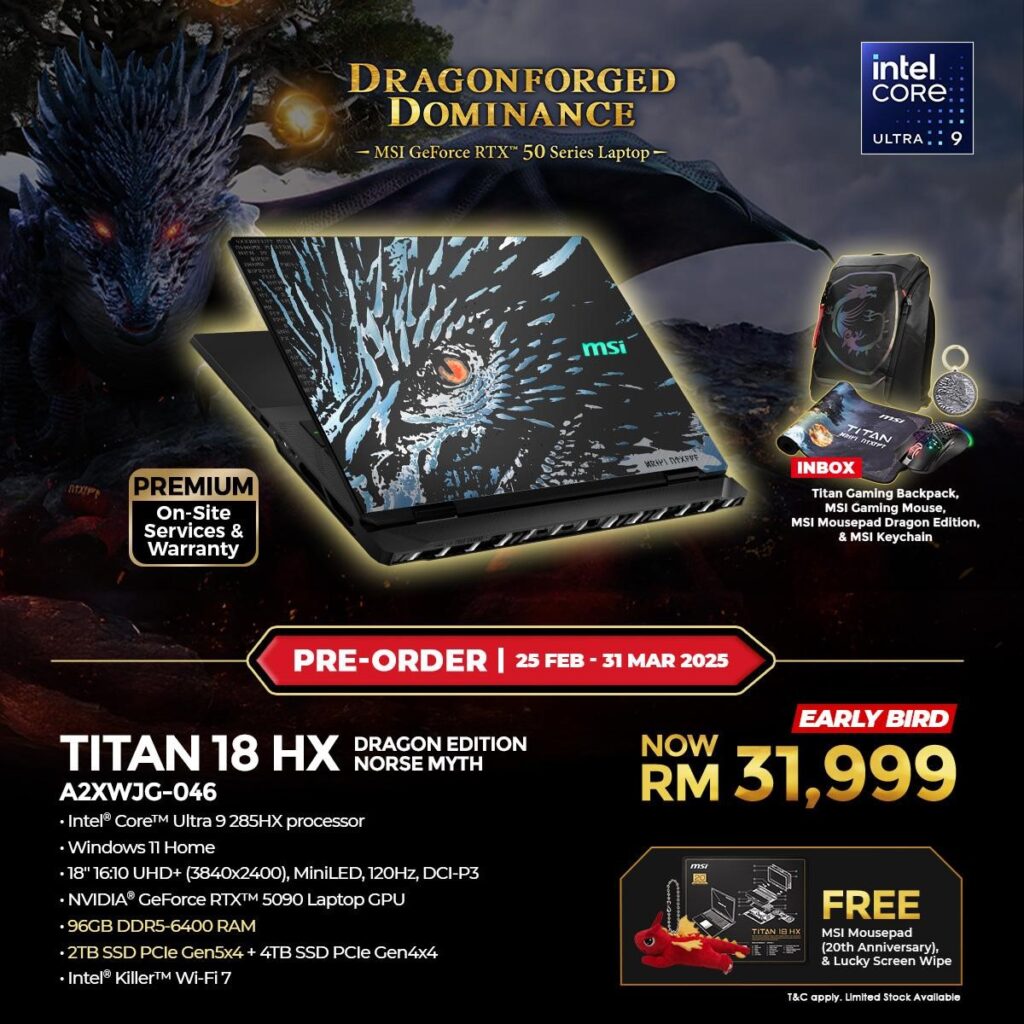 MSI RTX 50系列笔电大马开放预购！Steam 礼品卡等你来领取！别错过 – LEESHARING