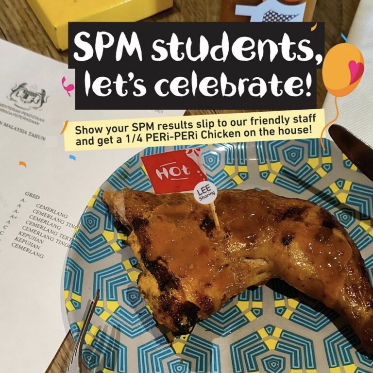 2024 SPM 毕业生可免费吃Nando’s！无论成绩怎样，都免费请你吃！ – LEESHARING