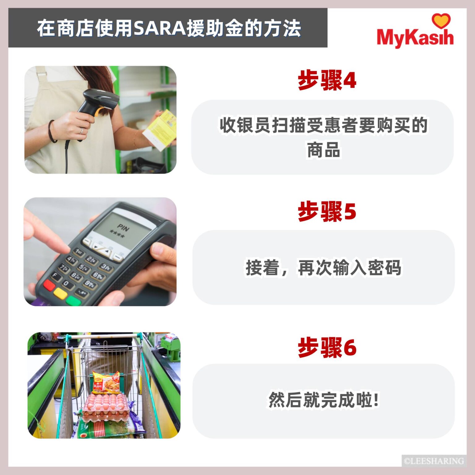 SARA 援助金可买物品增至14类！可购买洗衣粉、洗碗液、洗地清洁剂等！ – LEESHARING