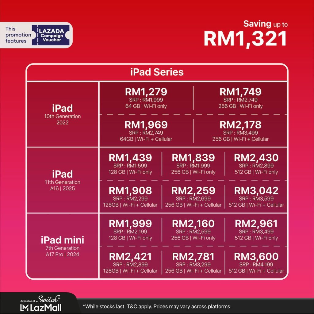 Switch 5.5 清货超级促销！苹果产品折扣高达RM2470！ – LEESHARING
