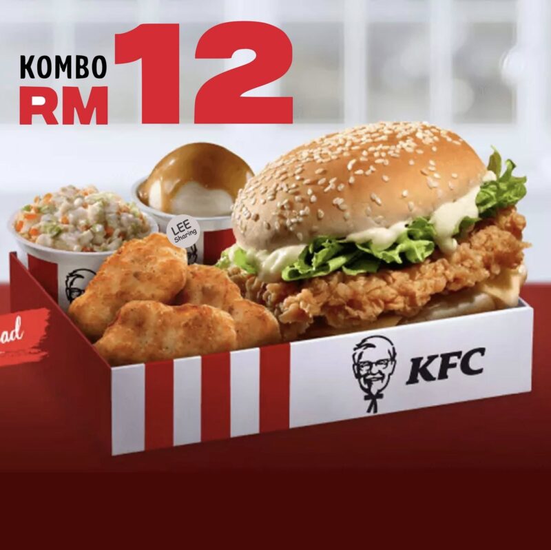 KFC 超值套餐只需RM12！只限每个星期一至星期四！ – LEESHARING