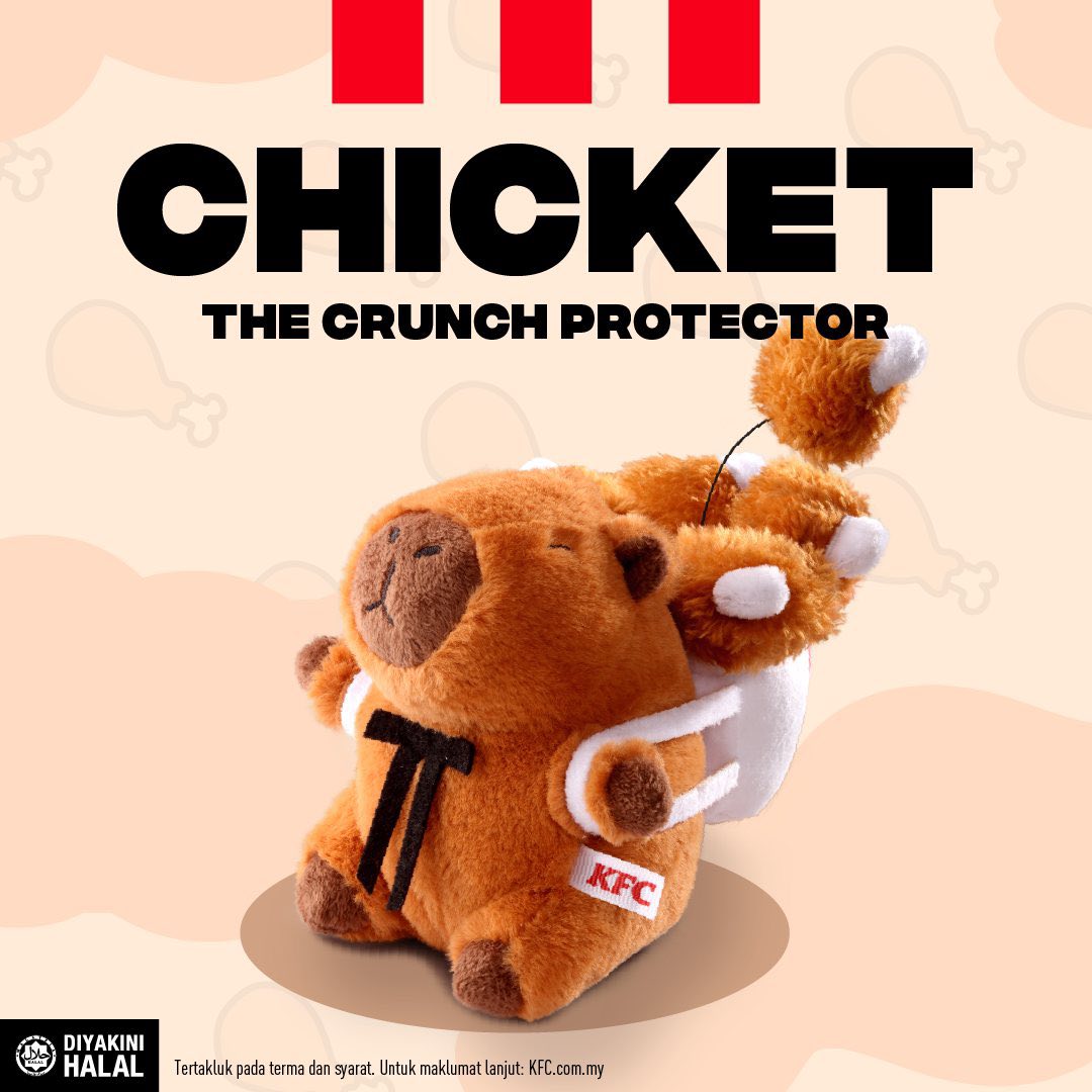 KFC 推出超可爱的Capybara 公仔啦！ – LEESHARING