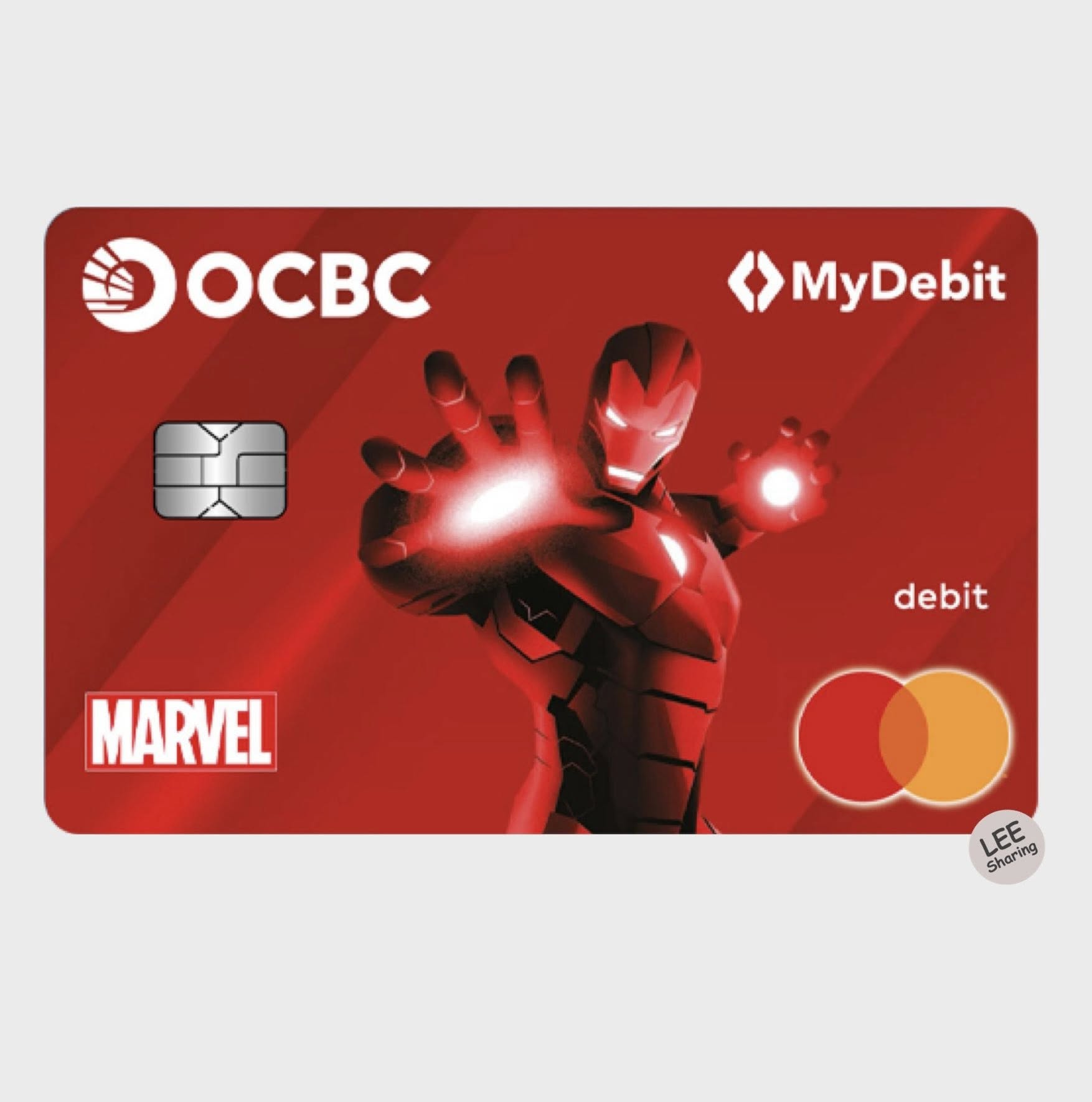 OCBC 推出限量版Iron Man Debit Card！闪闪发亮的设计，真的超酷！ – LEESHARING