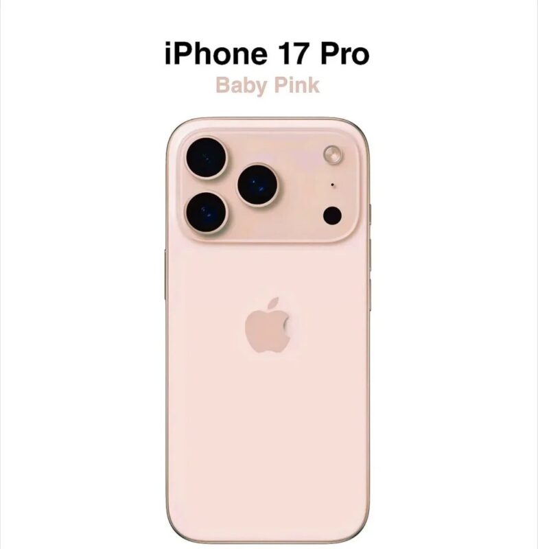 iPhone 17 Pro 粉蓝色渲染图曝光！真的期待Pro 系列能出浅色系！ – LEESHARING