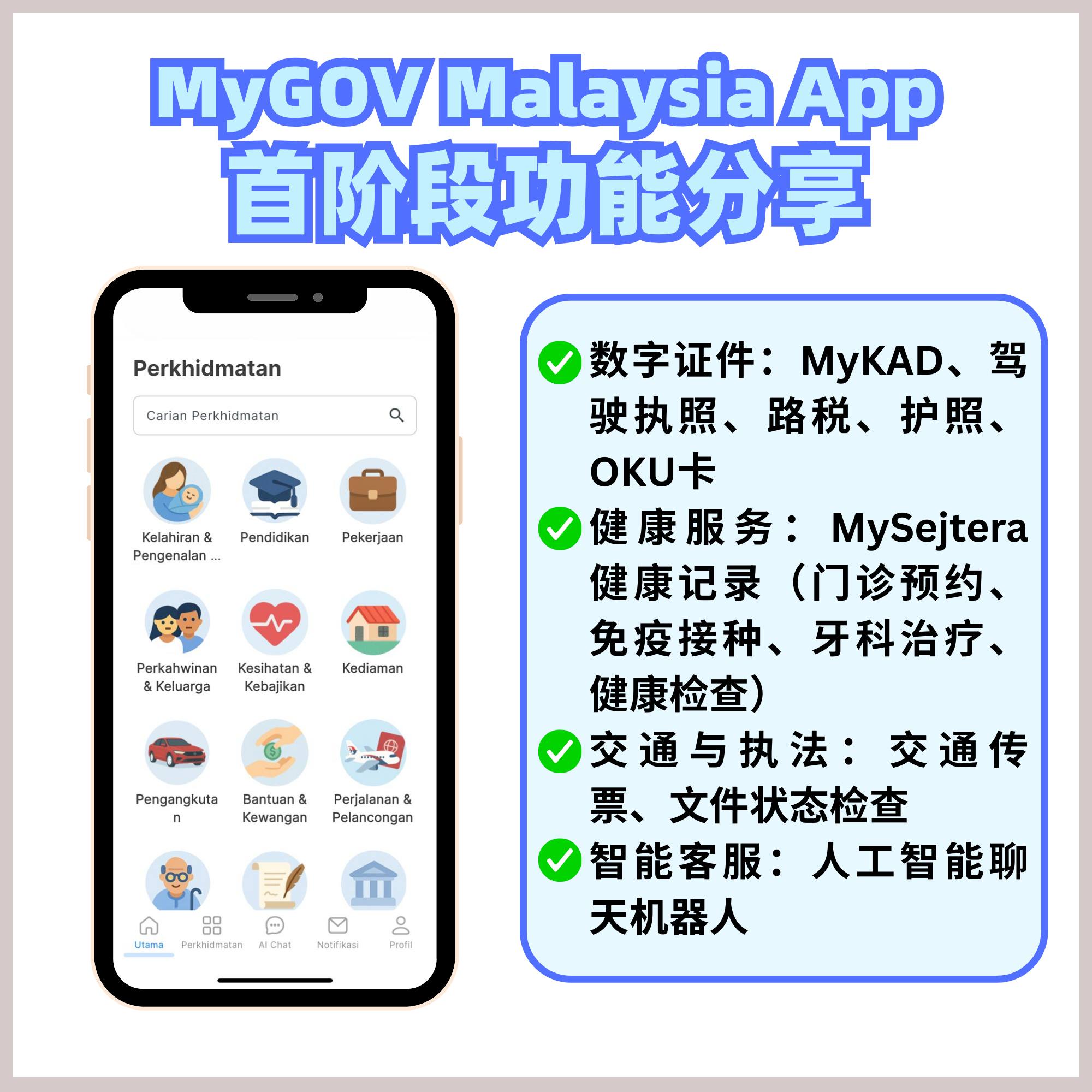 MyGOV Malaysia App 来了！一键通行34项政府服务！ – LEESHARING