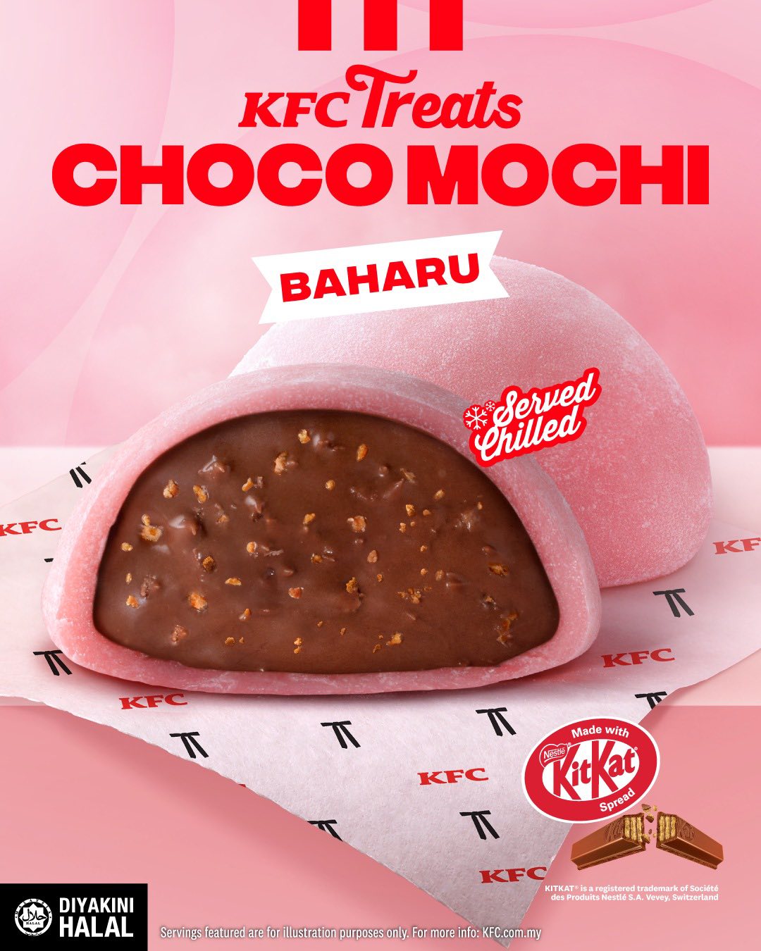 KFC 推出全新KitKat Choco Mochi！还有RM5.99下午茶套餐！ – LEESHARING
