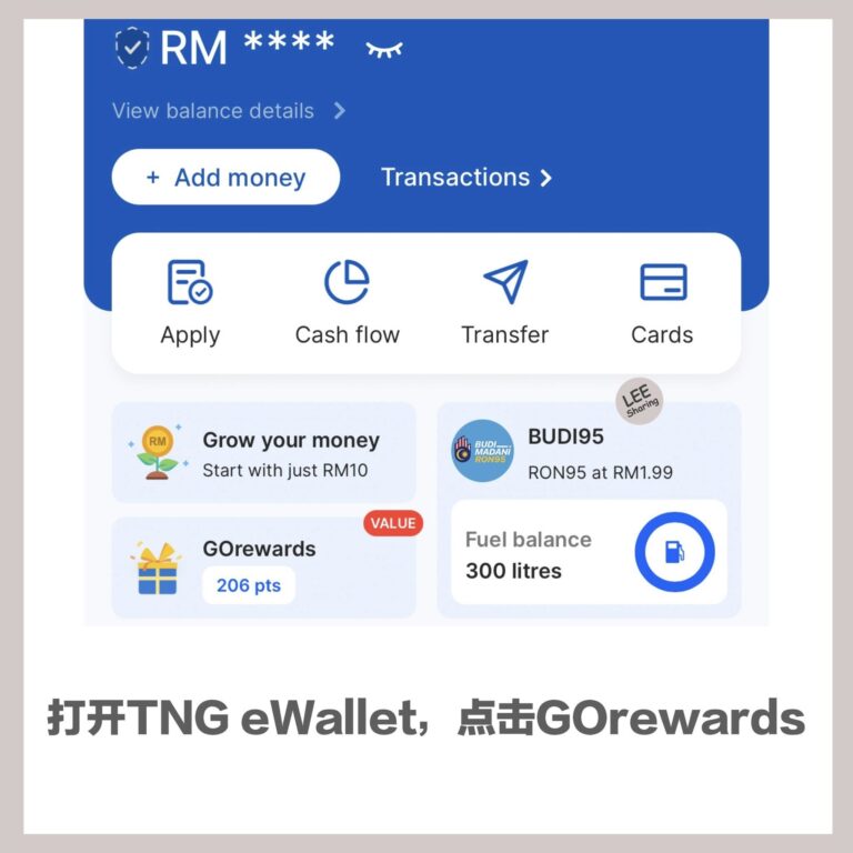 TNG eWallet 很多积分不懂用？可用来买日常用品赚Cashback！ – LEESHARING